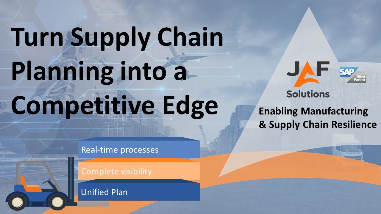 Turn Supply Chain Planning into a Competitive Edge