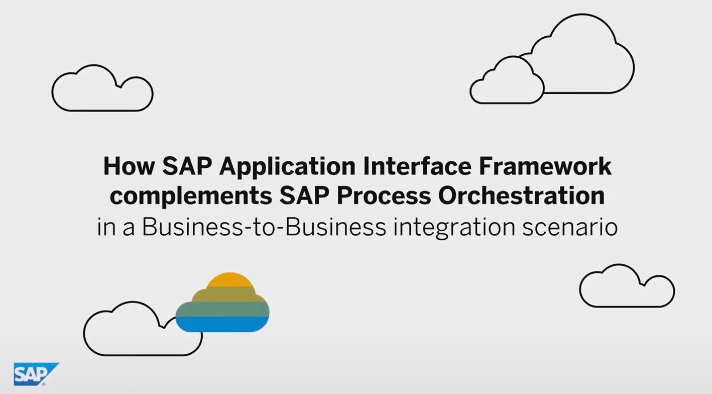 SAP Process Orchestration and SAP Application Interface Framework